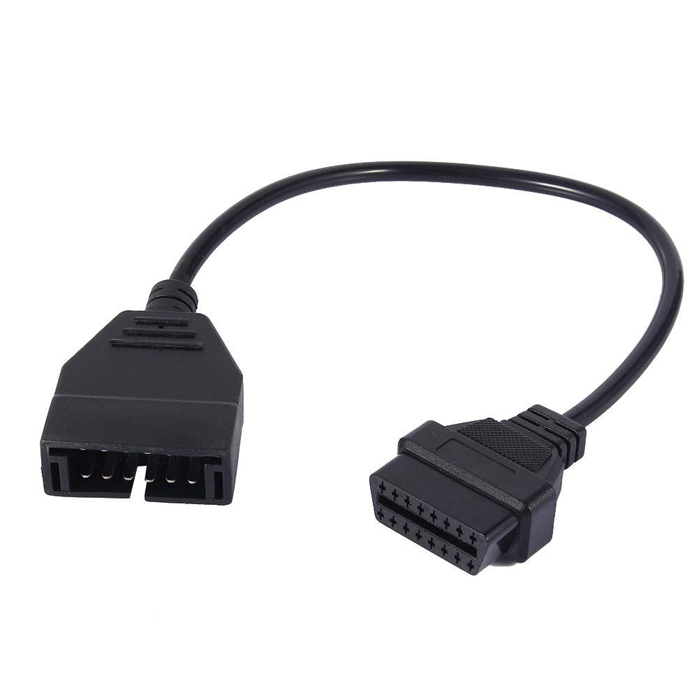OBD1 12 Pins to OBD2 16 Pins, Diagnostic Tool Connector Adapter Cable for OBD1 12 Pins to OBD2 16 Pins
