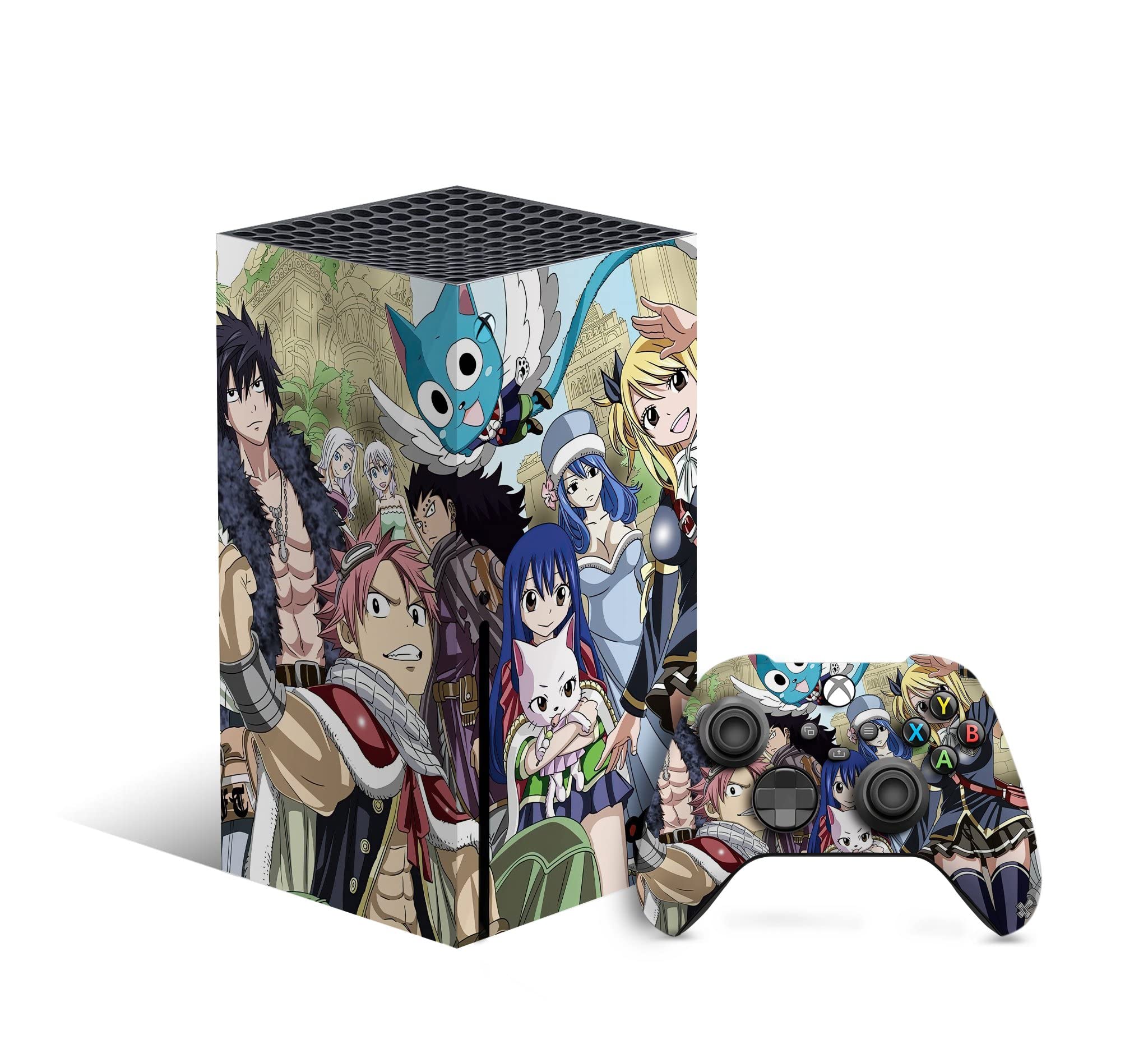 The Son Of God Dragon Anime X-Box-Series-X Skin Set,Fashion Protector Wrap Cover Protective Faceplate Full Set Compatible with X-Box-Series-X Console and Controller Skins
