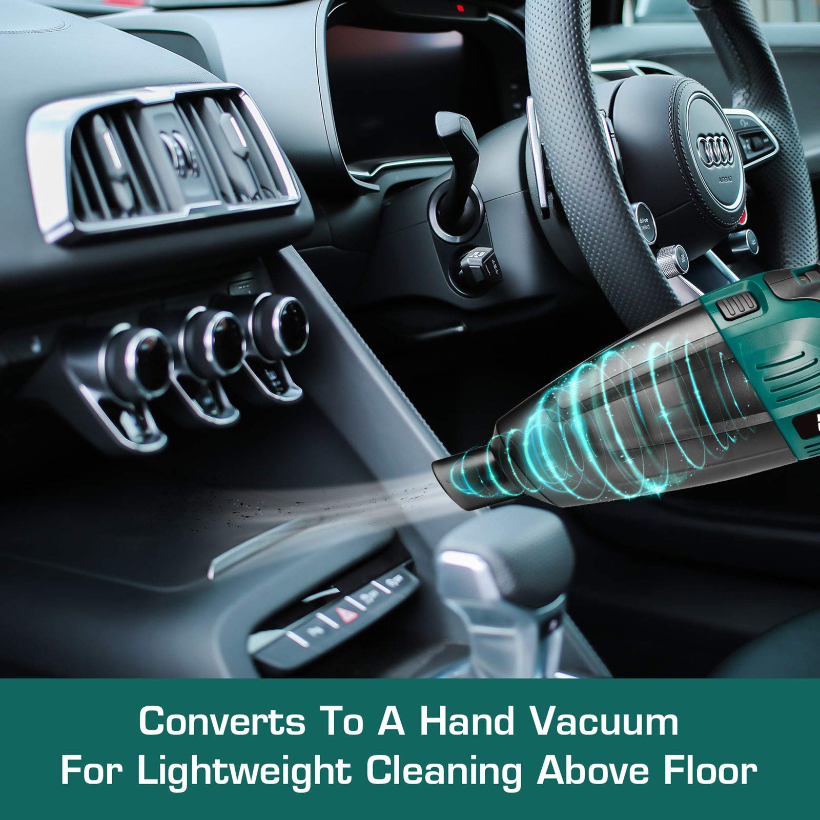 NEU MASTER 「Tool Only」 Cordless Vacuum Cleaner, 4 in 1 Stick Vacuum Cleaner Kit, Powerful Lightweight Portable Handheld Vacuum