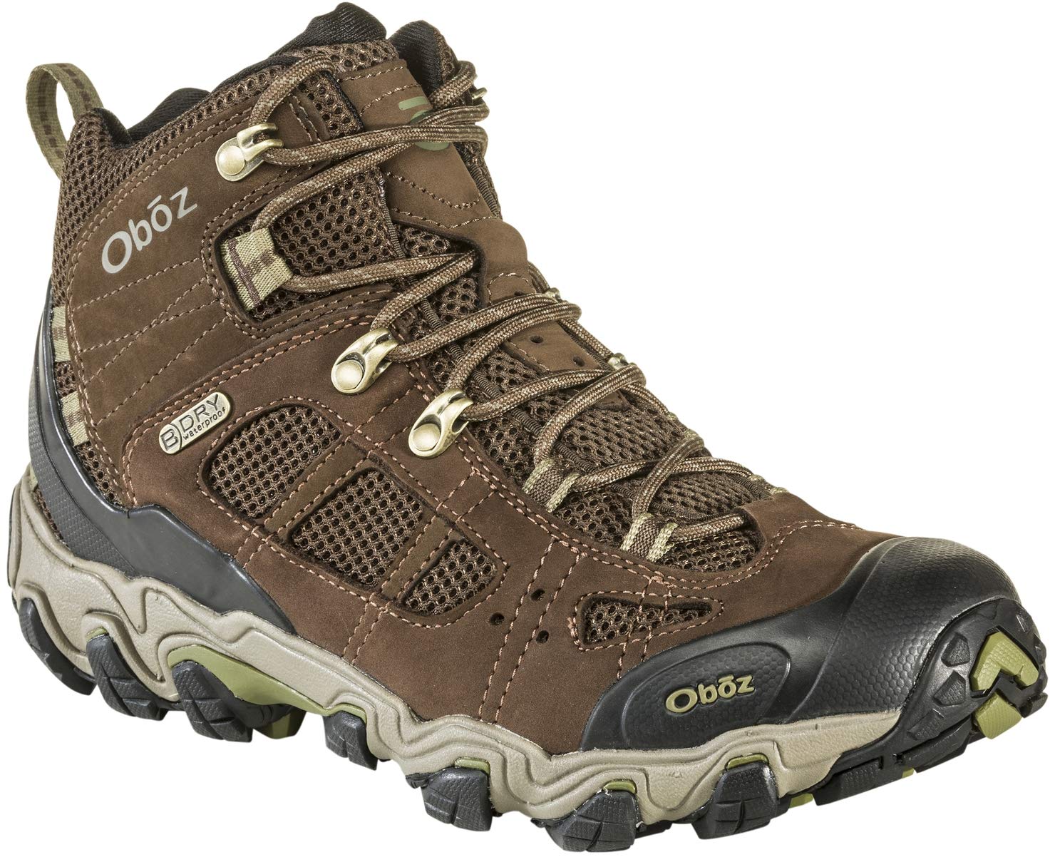 Oboz Bridger Vent Mid B-Dry Slate Brown/Mayfly Green 8 D (M)
