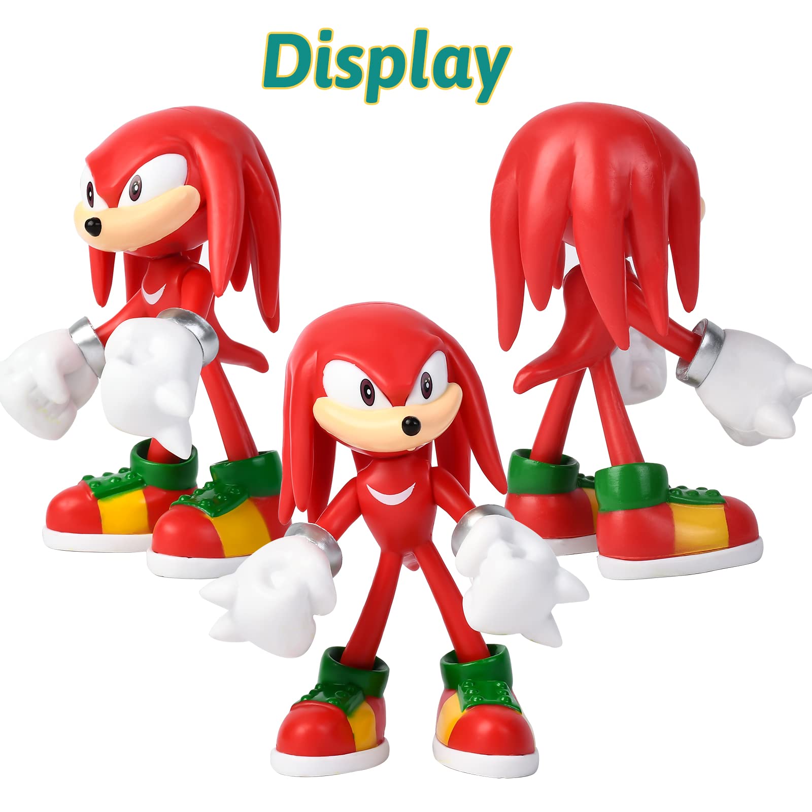 VOOLI Sonic Action Figures Toys,4.8'' Tall with Movable Joint Playsets Toys, Perfect Kids Gifts (Pack of 5)