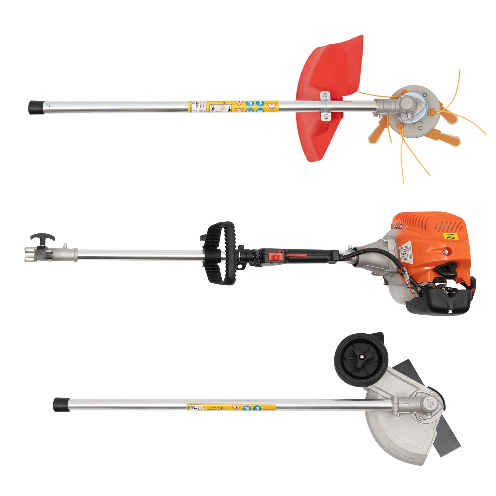 MANULOOT 2 Stroke 33CC Weed Wacker, Gasoline Engine Weed Eater, Weed Wacker Gas Powered, Single-Cylinder Air-Cooled Weed Trimmer for Lawn Garden, Weed Eater Cordless, Grass Trimmer Tools for Yard