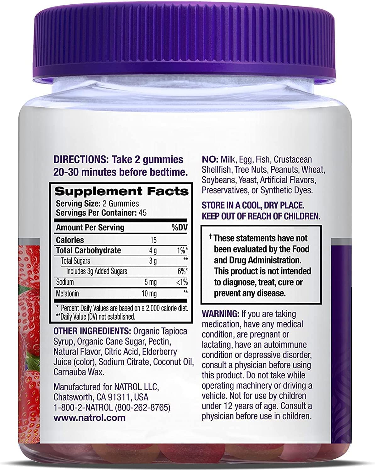 Natrol Melatonin 10mg Gummy, 90 Count