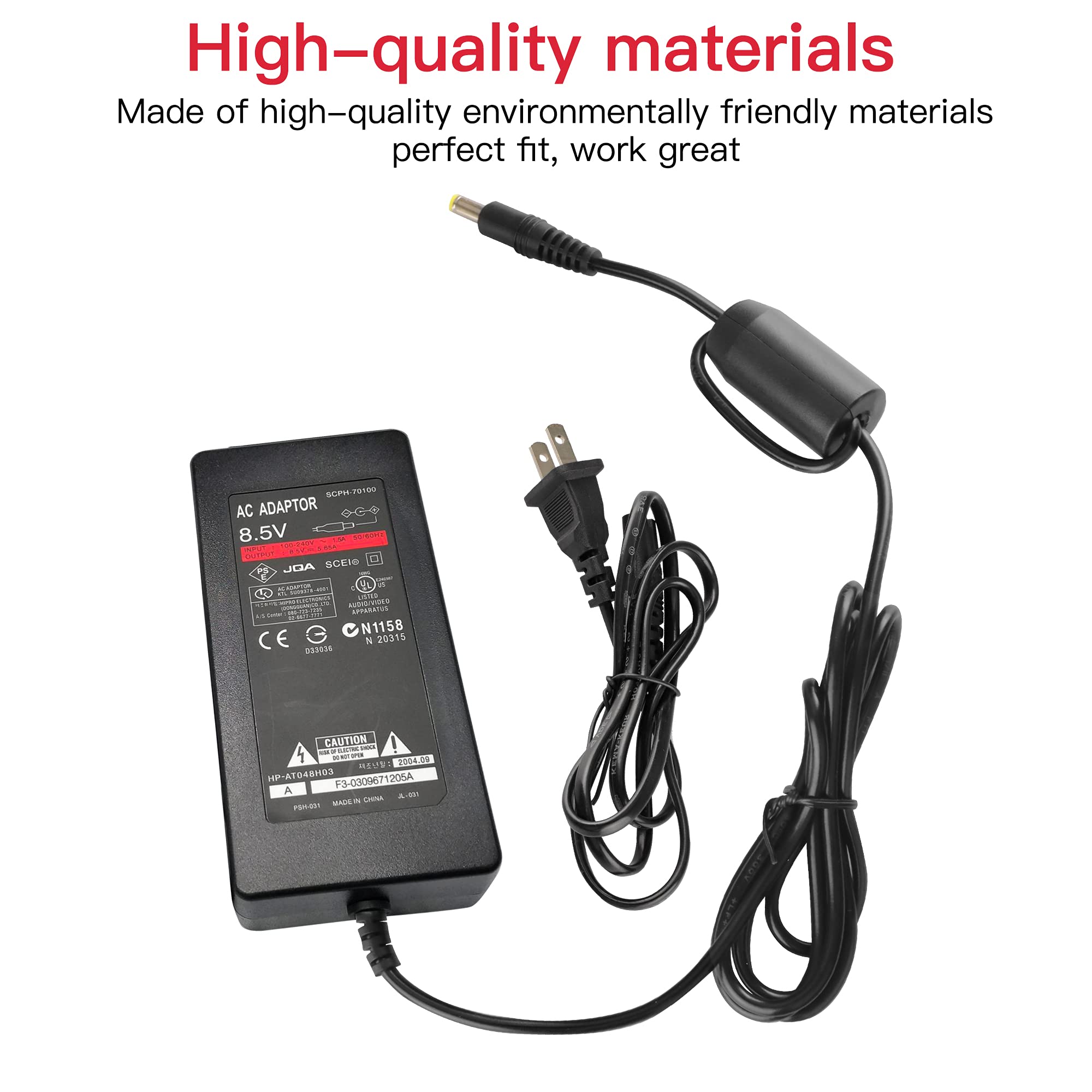 Power Supply for PS2, AC Adapter Charger Cable Cord for Sony Playstation 2 PS2 Slim A/C 70000 Console