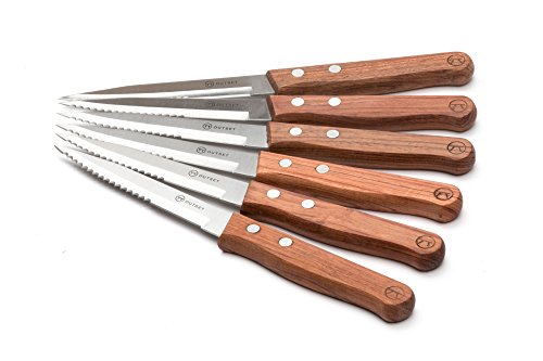 Outset QB90 Cutting, Set of 6, Rosewood Steak Knives Set of 6