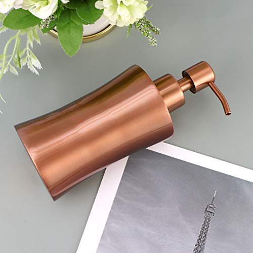 ONDIAN Soap Dish Dish Dispenser Cosmetics Refillable Steel Spa Liquid Bottles Bathroom Holders Pump Dispensers Gold Rose for Containers Hotel Bath Lotion Home Bottle Empty Shower Foaming Shampoo
