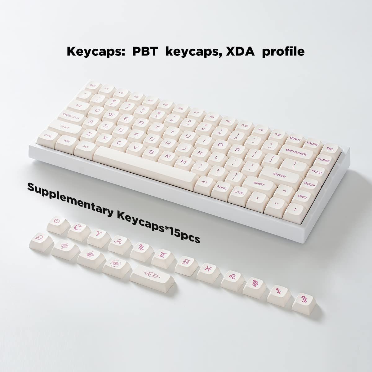 YUNZII YZ84 Wireless Hot Swappable Mechanical Keyboard, 2.4G/USB-C/Bluetooth 84-Key Gaming Keyboard with RGB Backlit, for Mac/Win/Gamers (Gateron Yellow Switch, Lavender)
