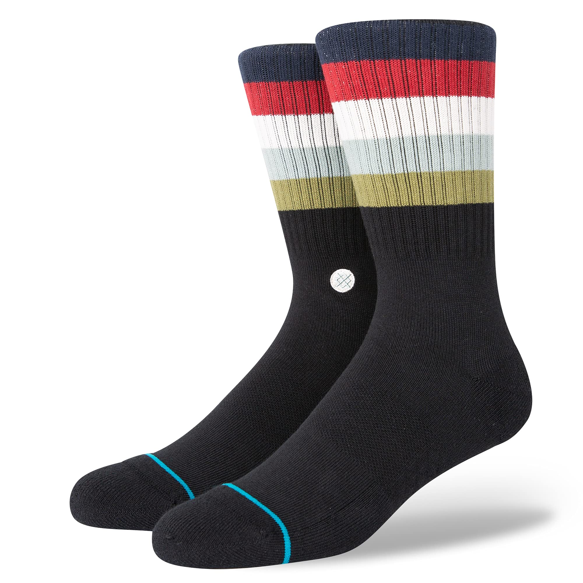 Stance Maliboo Crew Socks (Medium, Vintage White)