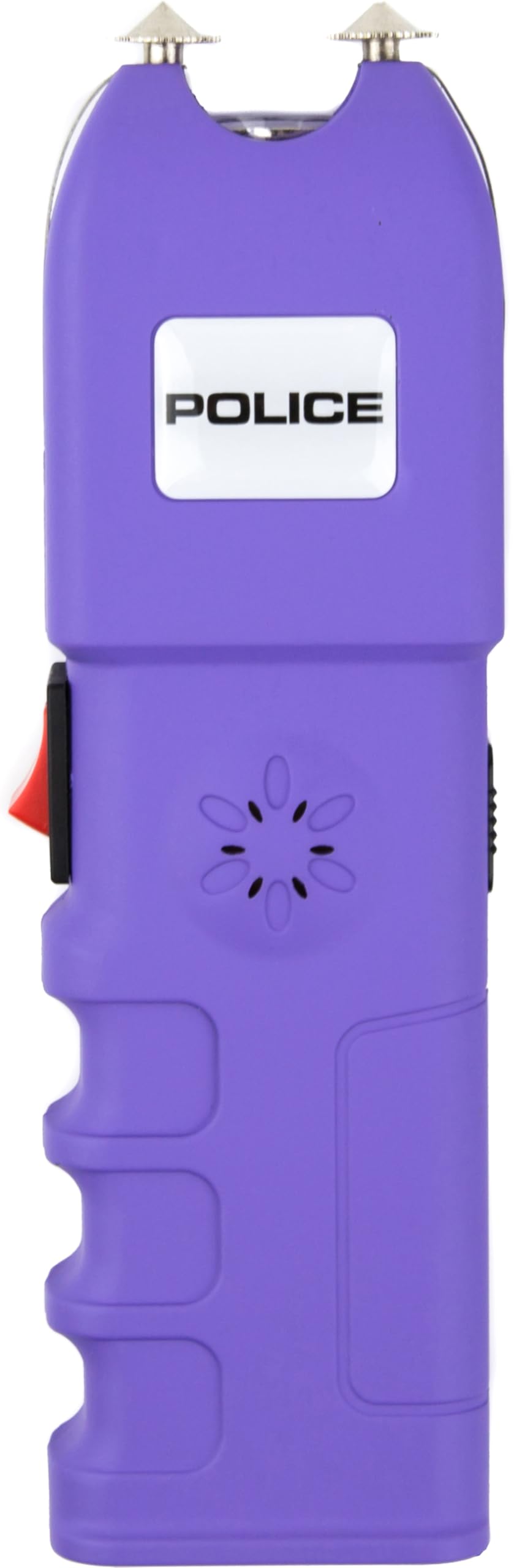 POLICE 928 Stun Gun with LED Flashlight and Siren Alarm, Purple