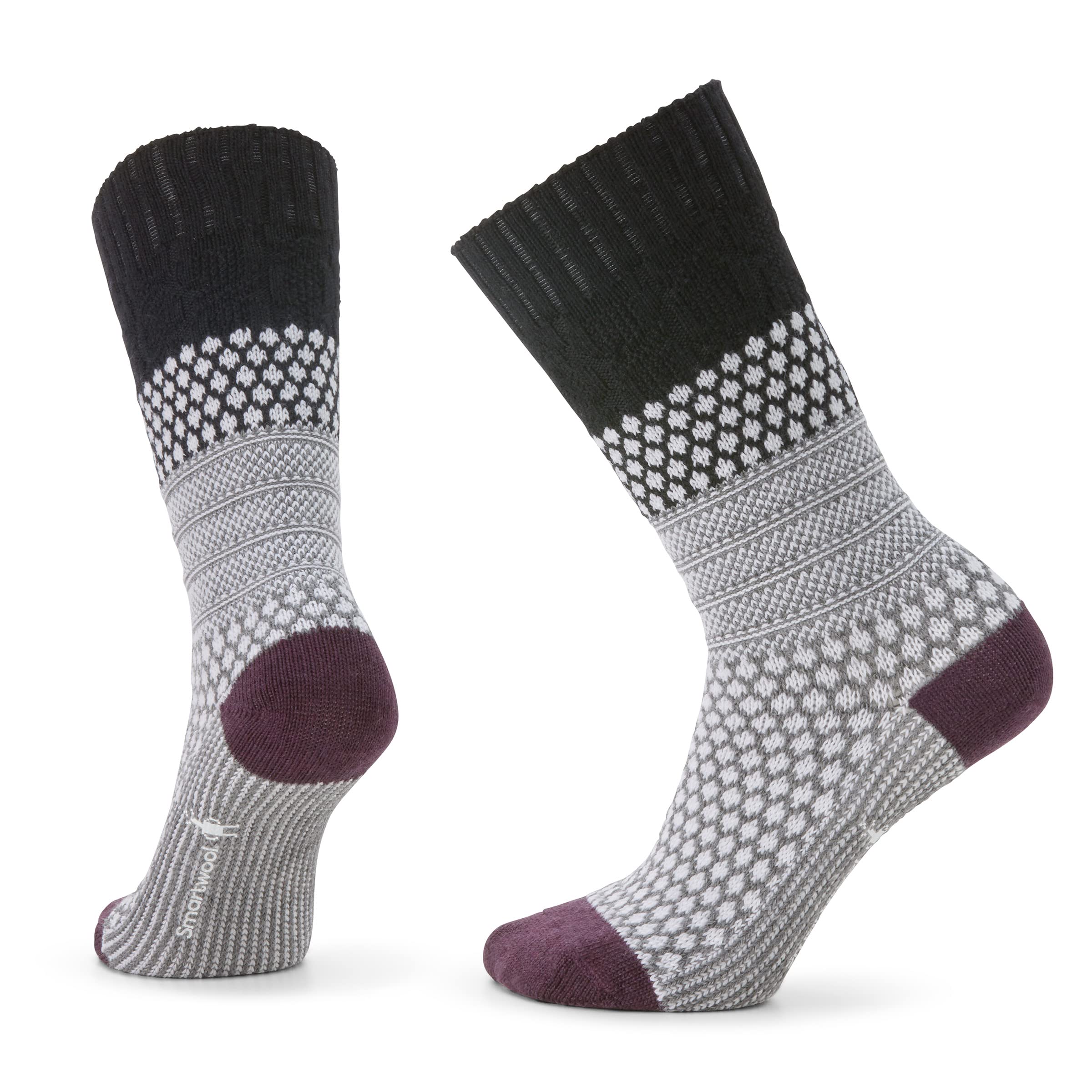 Smartwool Everyday Popcorn Cable Full Cushion Merino Wool Crew Socks For Men and Women, Multi Donegal, Medium