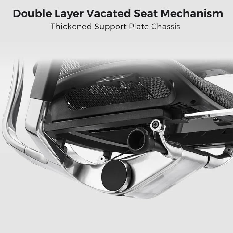 Odinlake Big & Tall Office Chair 500lbs, Heavy Duty Ergonomic Mesh Chair, High Back Swivel Computer Chair with Lumbar Support & 4D Arms,Adjustable Wide Seat Home Desk Chair with Headrest