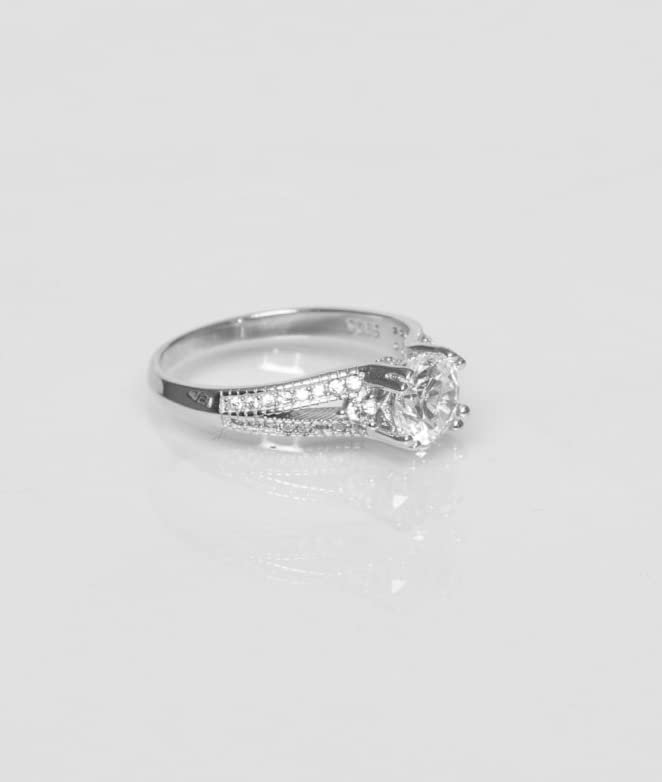 SHERRY'S JEWELS LLC 1 CT Moissanite 925 Sterling Silver Ring for Women (8)