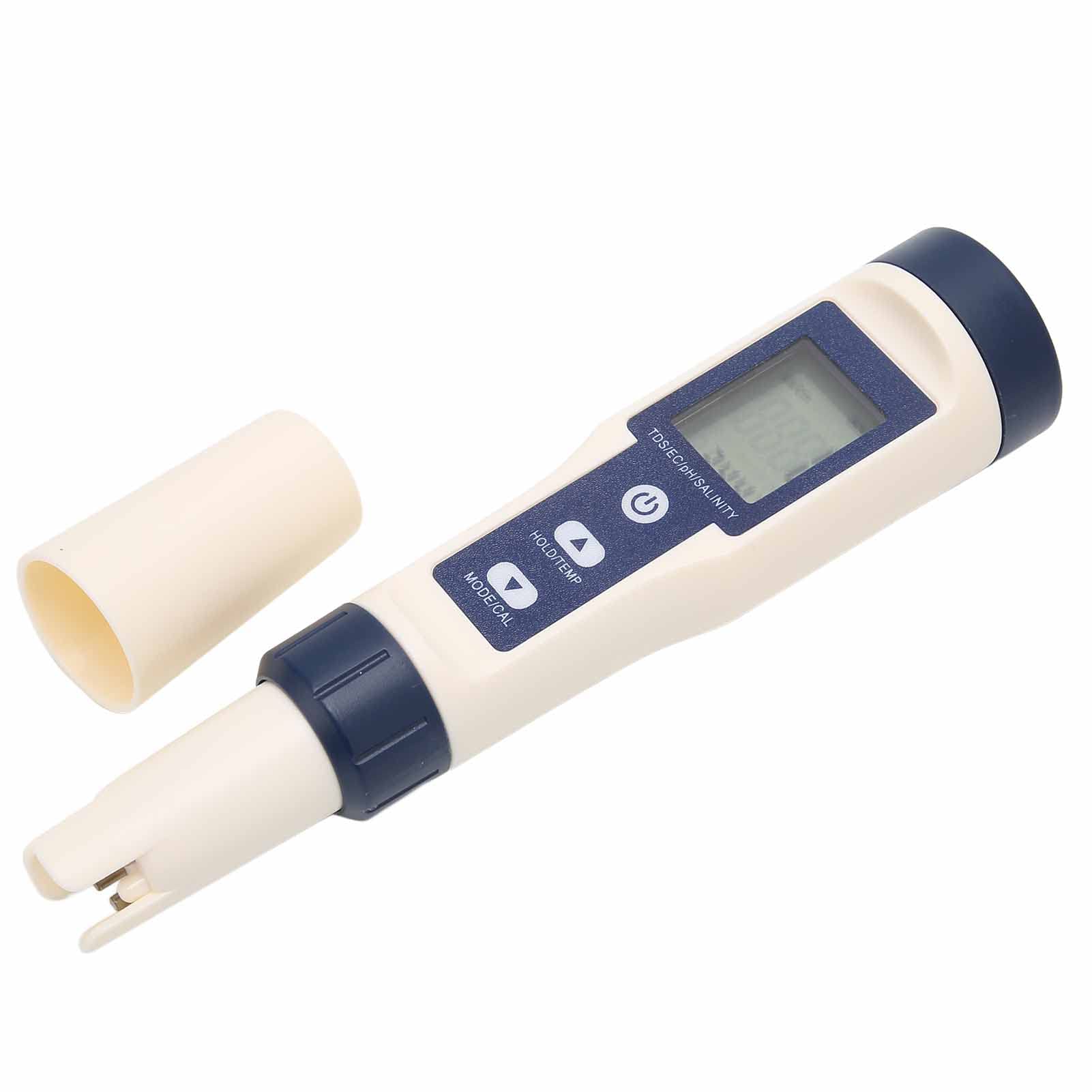 TDS Meter Digital Water Quality Tester, 5in1 Multifunctional PH/Salinity/Tem/TDS/EC Meter 0.01 Resolution High Accuracy Digital Water Tester for Household Drinking, Pool and Aquarium