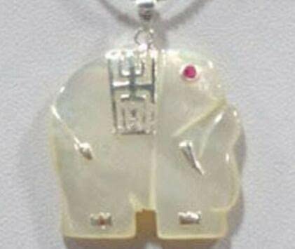 NVTHINH Charming! 25x25mm Purple Jade Elephant Pendant Necklace AAA Grade (Gem Color: green)