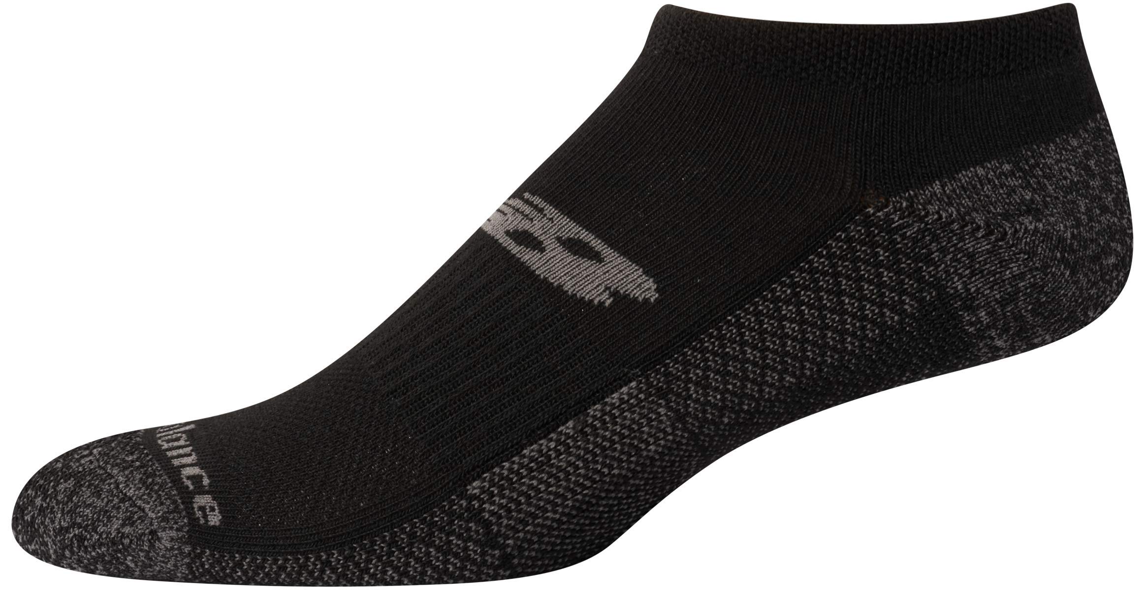 New Balance Men's Cushioned Low Cut Socks with Ice Cooling Technology (2 Pack), (Black, Large: Mens Shoe Size 8.5-12.5)