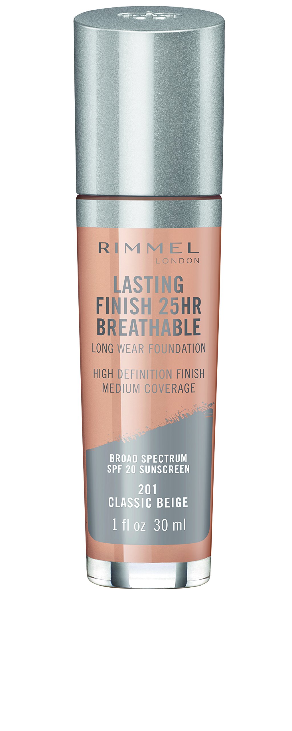 Rimmel Lasting Finish Breathable Foundation, Classic Beige, 1 Fluid Ounce