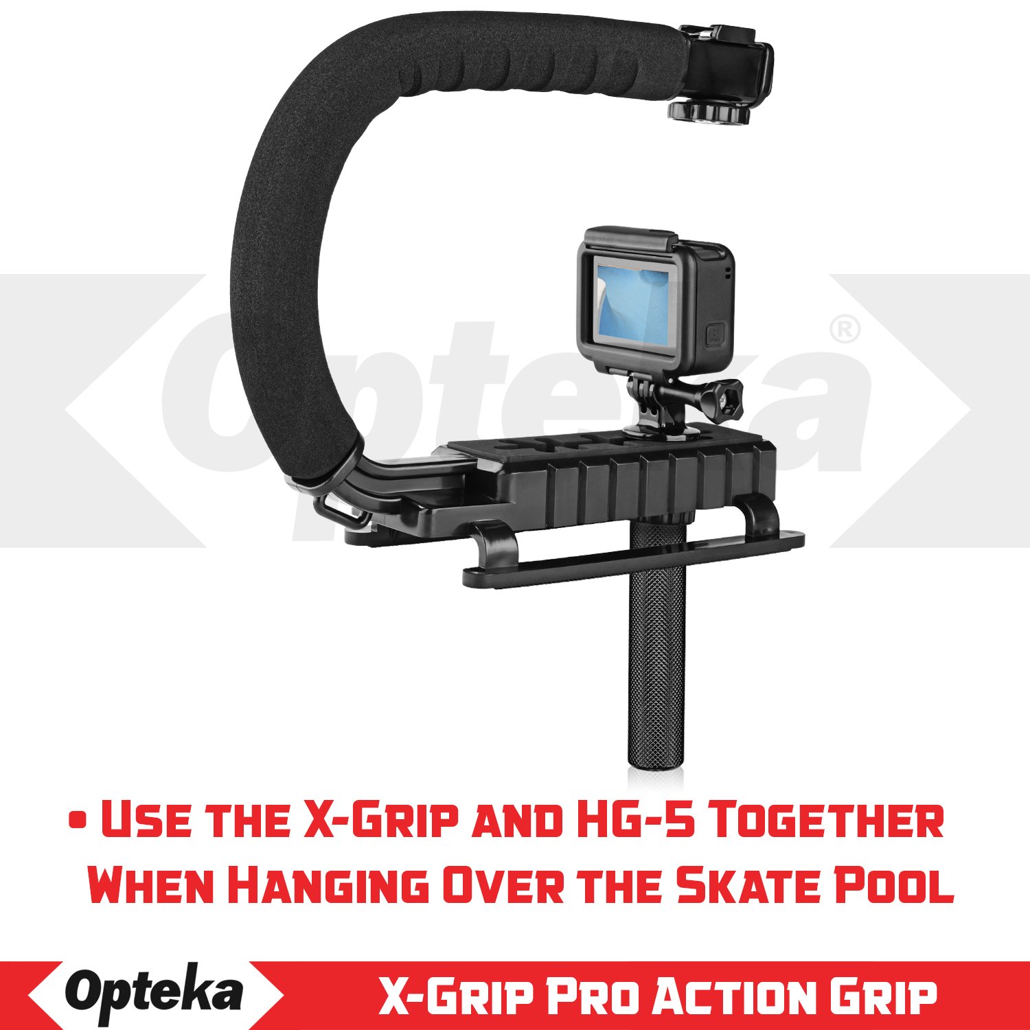 Opteka X-Grip H-MOD Professional Stabilizing Handle for GoPro Action Cameras (Black)