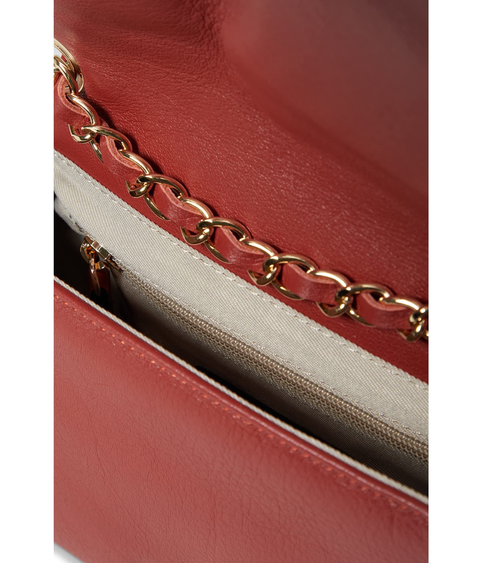 Valentino Bags by Mario Valentino Beatriz Embossed Brick Red One Size