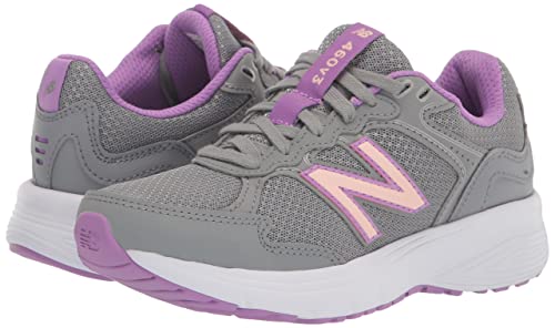New Balance Women's 460 V3 Running Shoe, Grey/Oyster Pink, 10 Wide