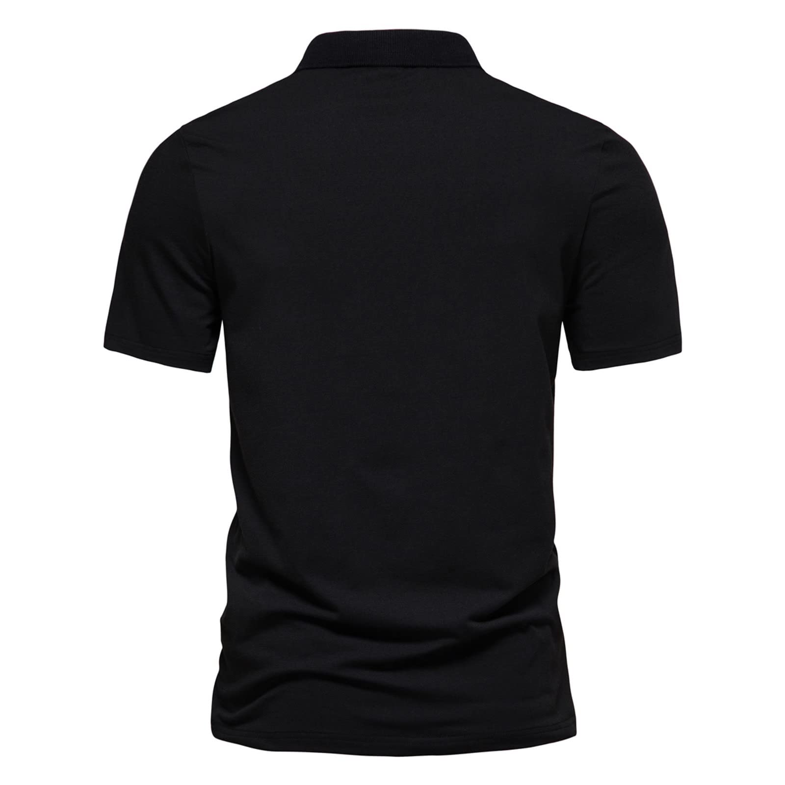 Short Sleeve Mens Polo Shirts Summer Blouse Big and Tall Regular Fit Tee Classic Fit Basic Shirts