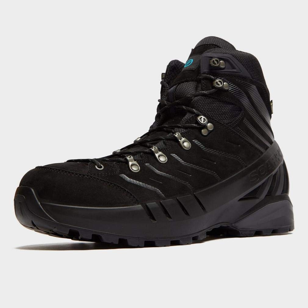 Scarpa Men's Camping High Rise Hiking Boots, Shark Lime Gore Tex Tai Shell Trek, 9