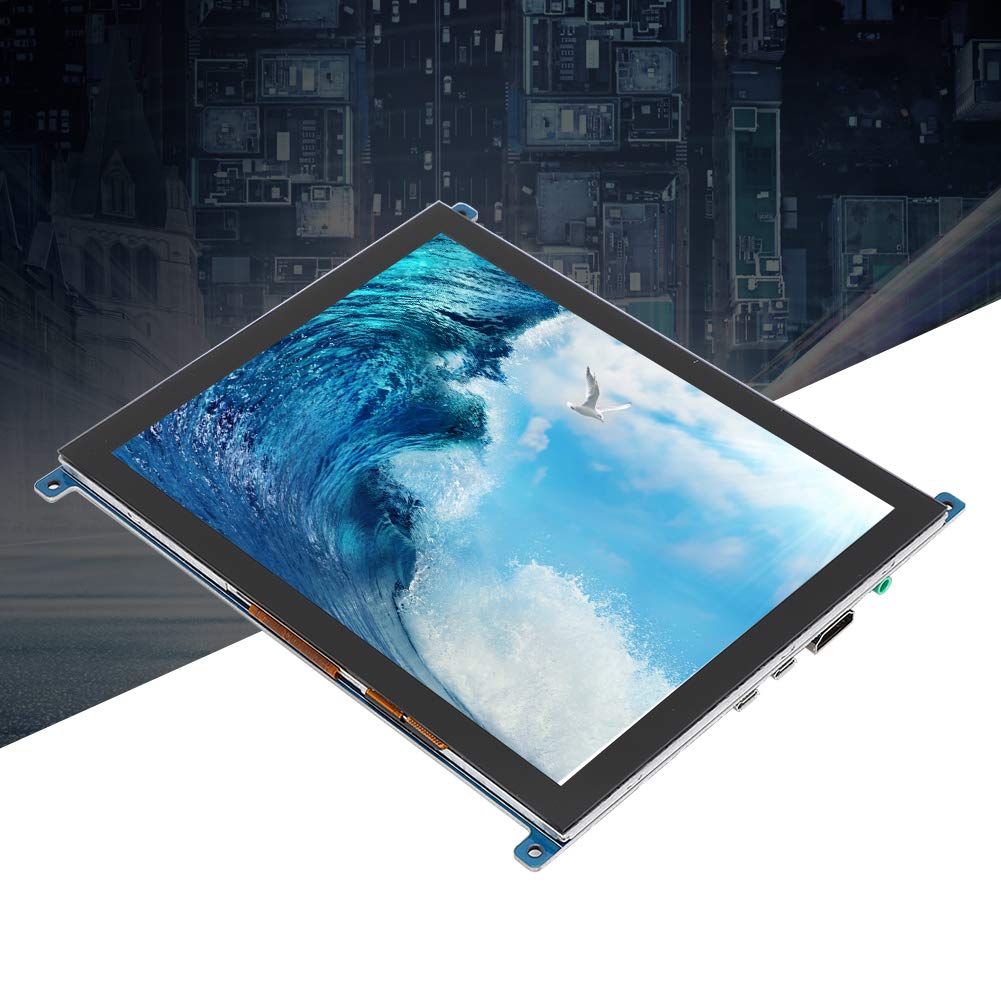 Portable Monitor, 8-inch Ultra-Thin Computer Monitor for Win7 / Win8 / Win10, HDMI Display for Raspbian/Ubuntu/Kodi / win10 / IOT, Full HD Touch Screen Display