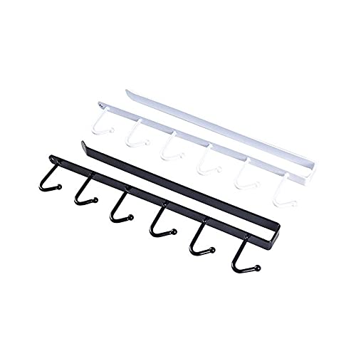 ZALORD Storage Shelves Art Clapboard Hanger Wardrobe Multifunctional Hook Kitchen Cabinet 6 Hook Hook Finishing Rack Without Nails Storage Shelves for Kitchen