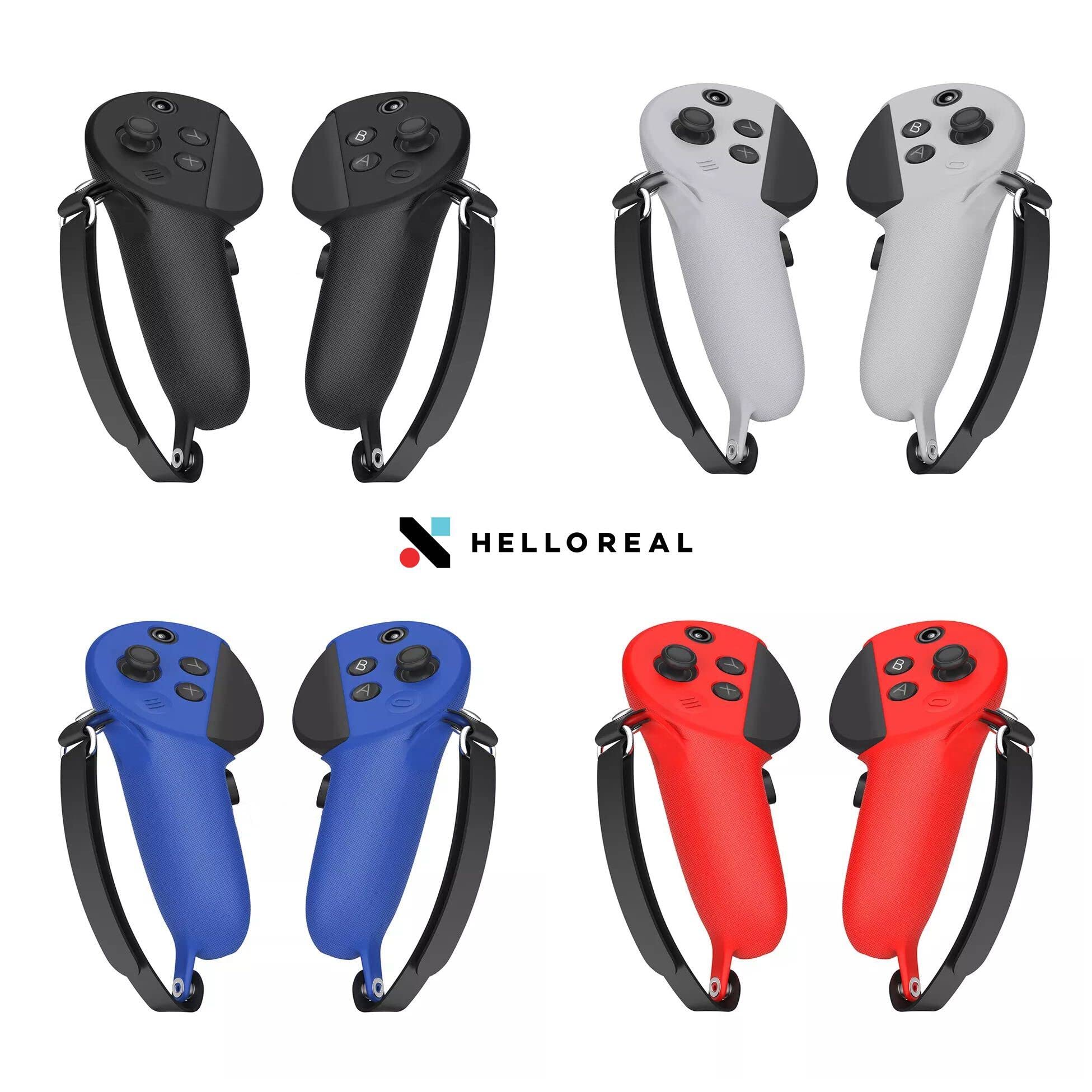 VR Controller Grip Cover Accessories Compatible with The Meta Quest Pro (Black)