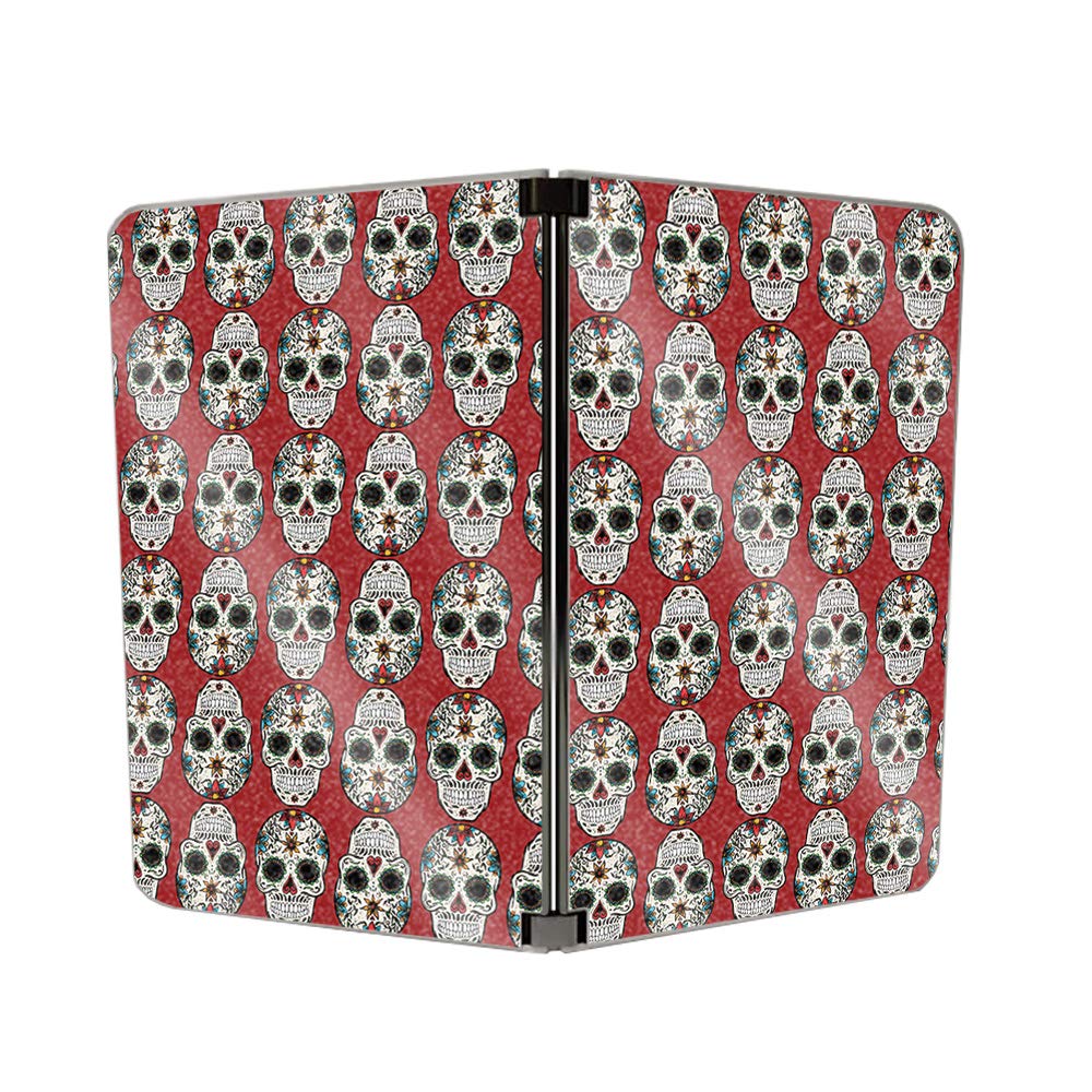 MightySkins Glossy Glitter Skin for Microsoft Surface Duo - Sugar Skull | Protective, Durable High-Gloss Glitter Finish | Easy to Apply, Remove, and Change Styles | Made in The USA