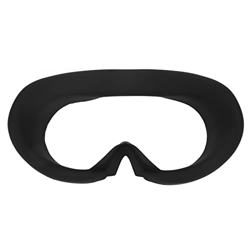 VR Face Pad, Wearresistant Builtin Silicone VR Face Cover, Comfortable for Gaming (Black)