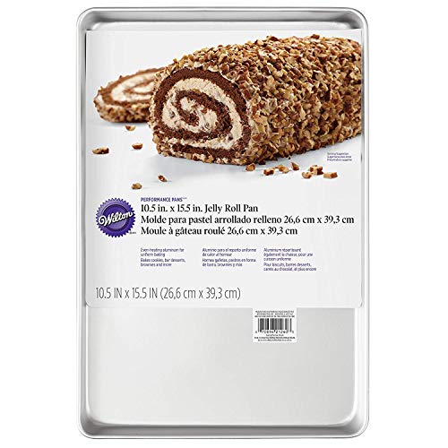 Wilton Performance Pans Aluminum Jelly Roll and Cookie Pan, 10.5 x 15.5-Inch, 3 Pack
