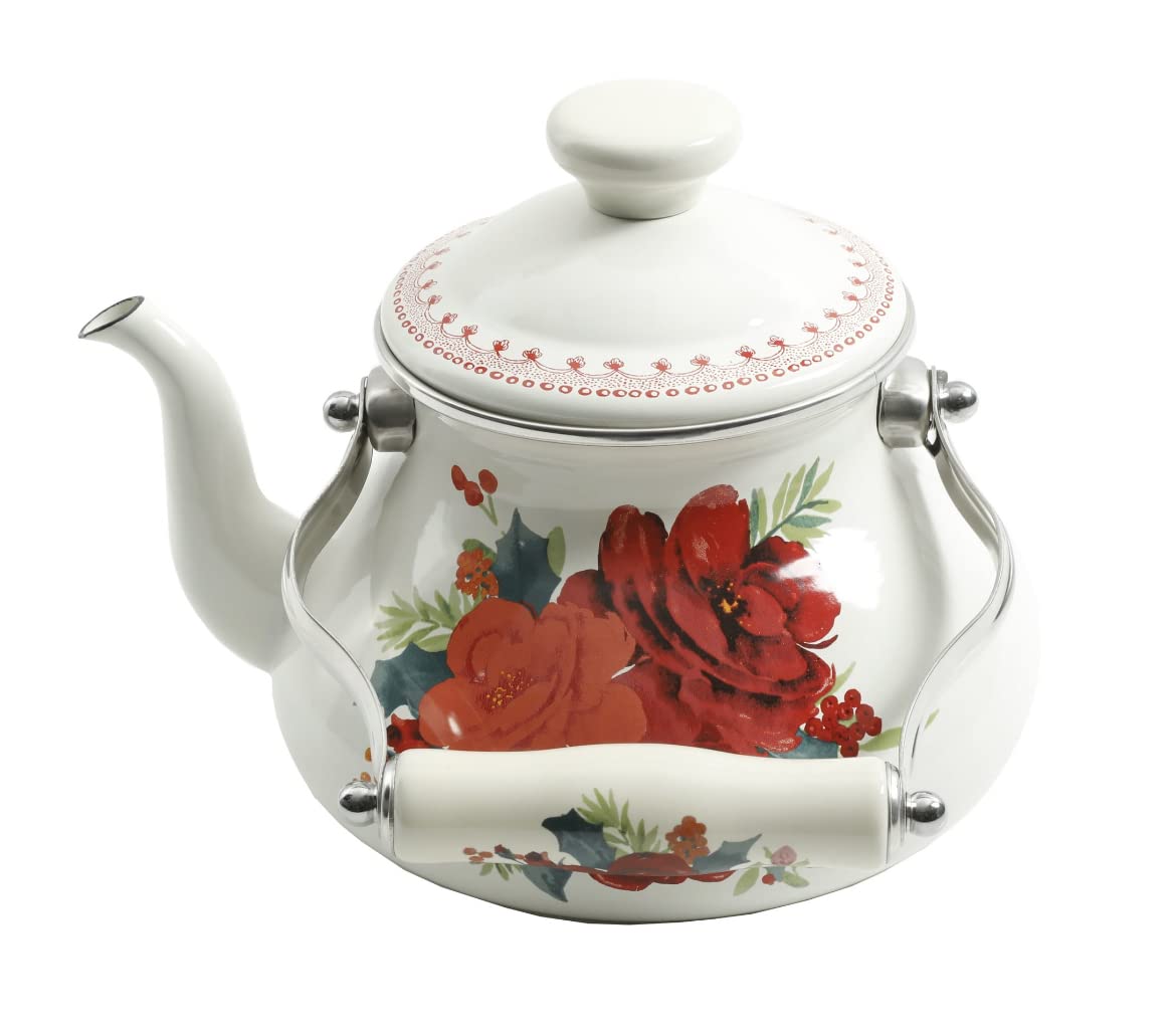 The Pioneer Woman Cheerful Rose Tea Kettle
