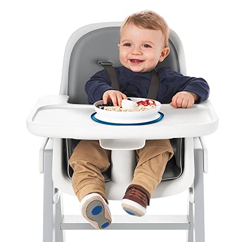 OXO Tot Stick & Stay Suction Divided Plate - Navy (Pack of 3)