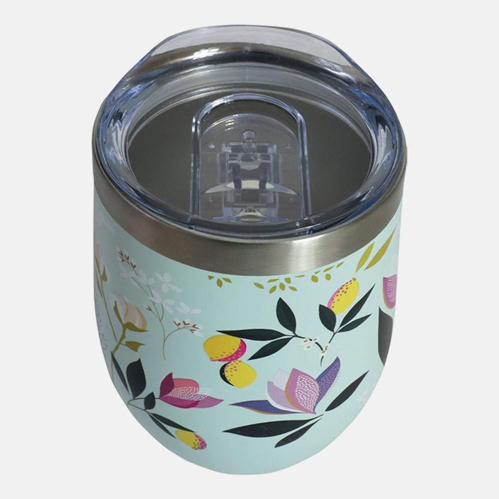 Sara Miller Coral Orchard Butterfly, Stainless Steel travel Cup