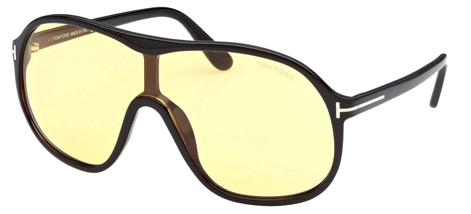 Tom Ford DREW FT 0964 Shiny Black/Brown Yellow 0/0/135 unisex Sunglasses