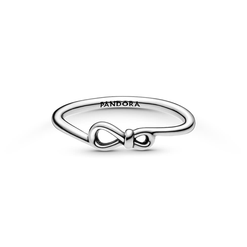 PANDORA Infinity Knot 925 Sterling Silver Ring, Size: EUR-54, US-7 - 198898C00-54