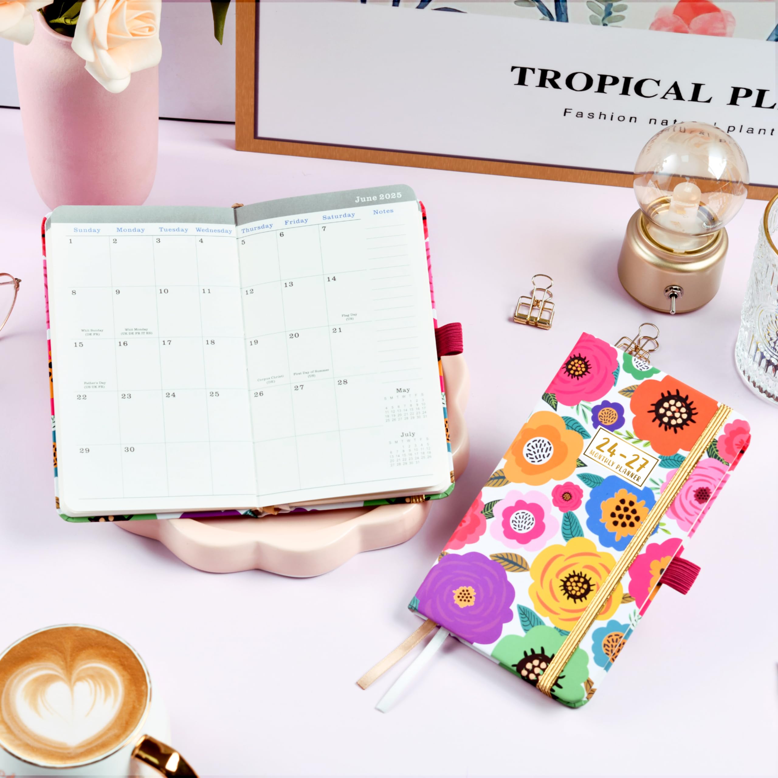 Pocket Planner/Calendar 2024-2027 - Monthly Pocket Planner/Calendar, Jul. 2024 - Jun. 2027, 3.8" x 6.4", 3 Year Monthly Planner, 63 Notes Pages