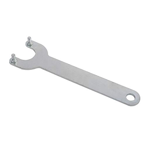WerkWeit Grinder Angle Spanner Wrench Flange Nut Kit, 1PCS Angle Grinder Flange Wrench and 6PCS Flange Nuts, Compatible with Dewalt Bosch Black Decker Ryobi Makita(4.5" 5" 5/8-11)