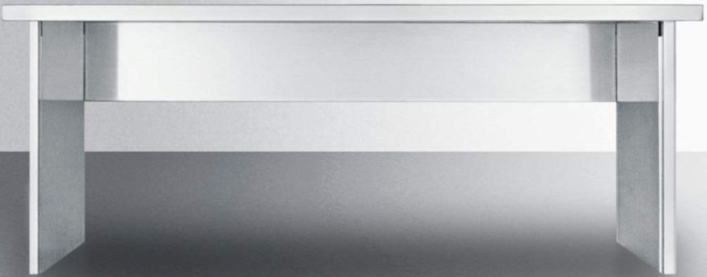Summit Appliance APSS60 Stainless Steel Appliance Station Shelving System; Designed for Installation with The C60EL and C60ELGLASS Kitchenette; Heavy Duty Metal Shelf