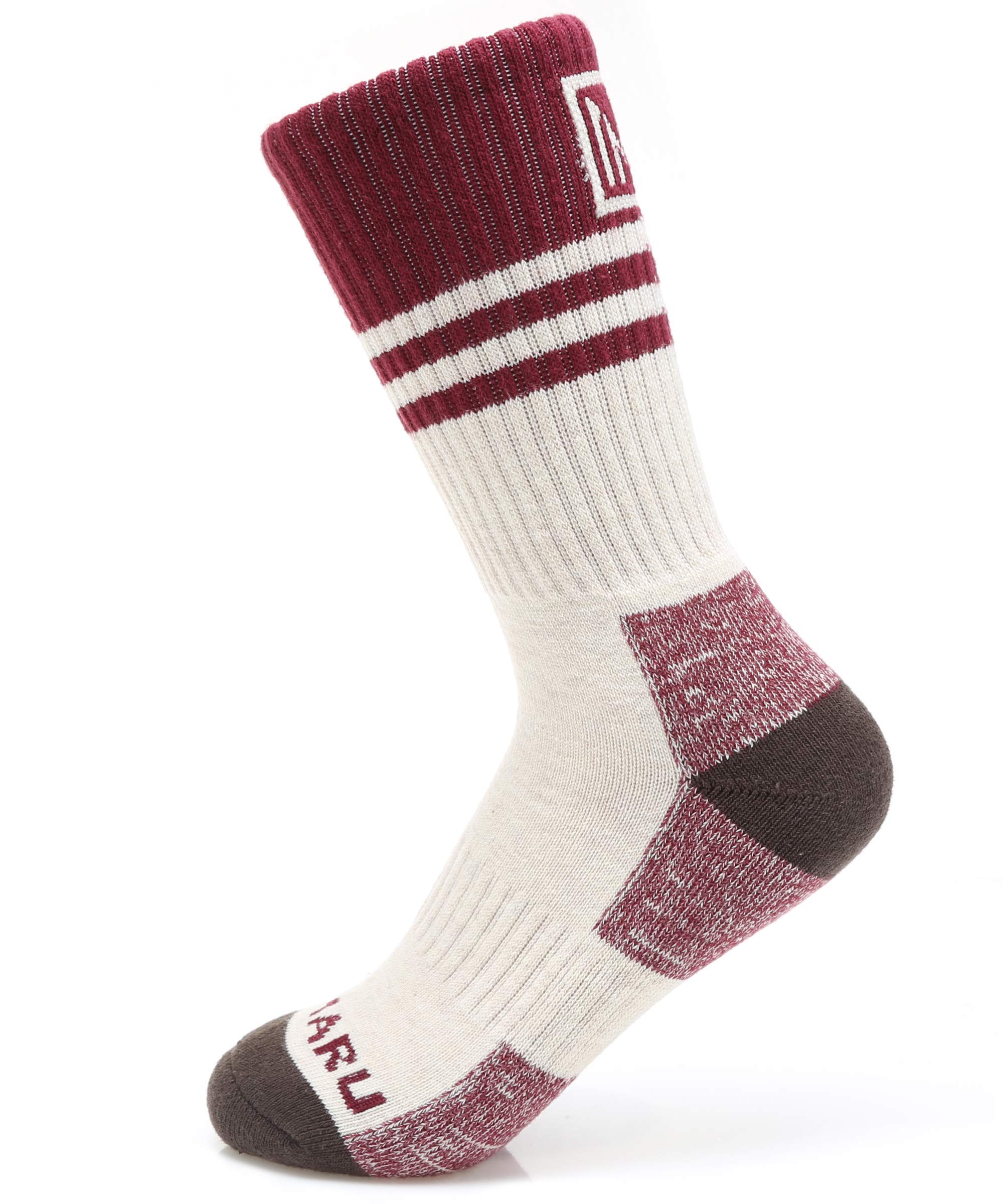 MIRMARU Women’s 5 Pairs Hiking Socks- Moisture Wicking Outdoor Athletic Sports Cushion Crew Socks (M232-MEDIUM)