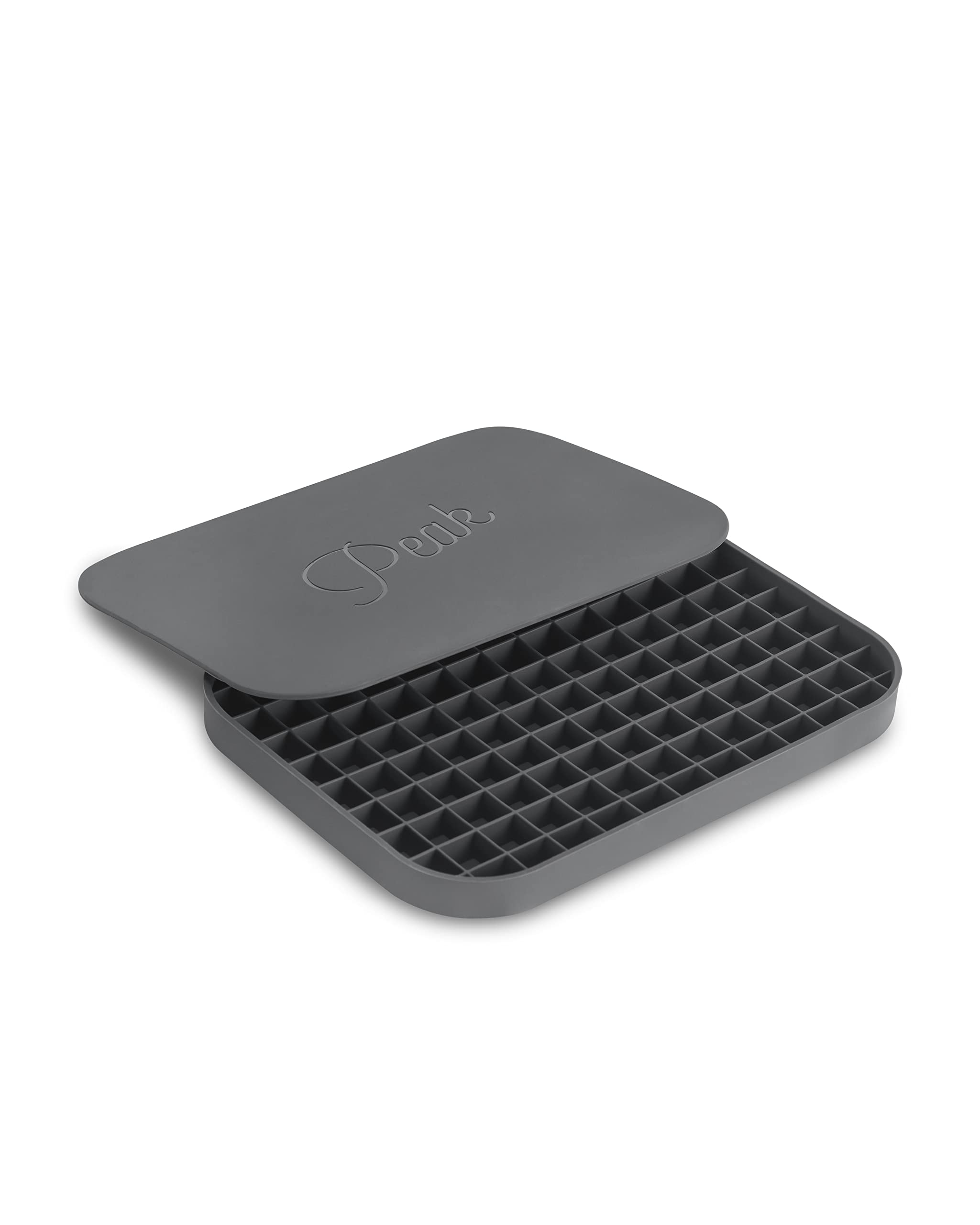 W&P Pebble Ice Tray, Makes 100+ Mini Ice Cubes, Dishwasher Safe, BPA Free, Easy Release Silicone Tray with Protective Lid for Mojitos, Mint Juleps and Iced Tea, 7x5x.5