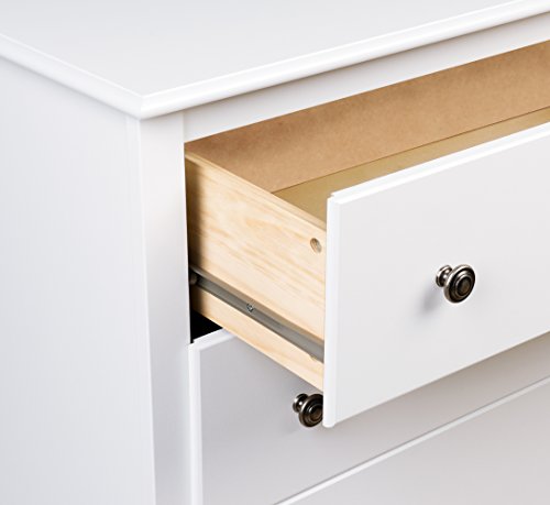 Prepac Monterey 6 Drawer Tall Chest and Sonoma Traditional Nightstand (WDC-2422)