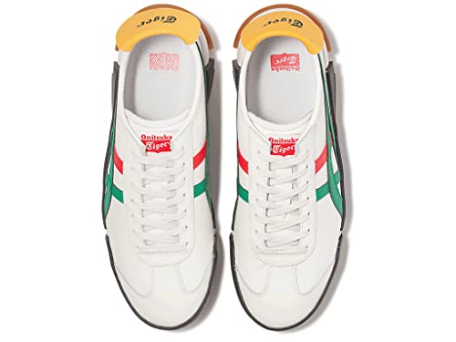 Onitsuka Tiger Unsex D-Trainer MX Shoes, Cream/Kale, 9.5