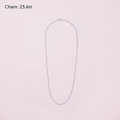 Pandora Jewelry Joined Hearts Sterling Silver Necklace, 23.6"