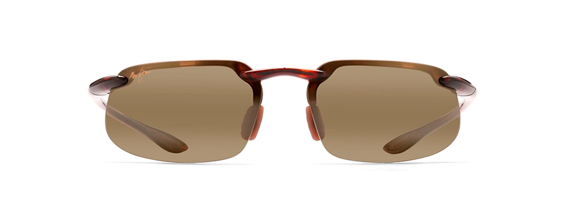 Maui Jim Men's and Women's Kanaha Polarized Universal Fit Rimless Sunglasses, Tortoise/HCL® Bronze, Medium