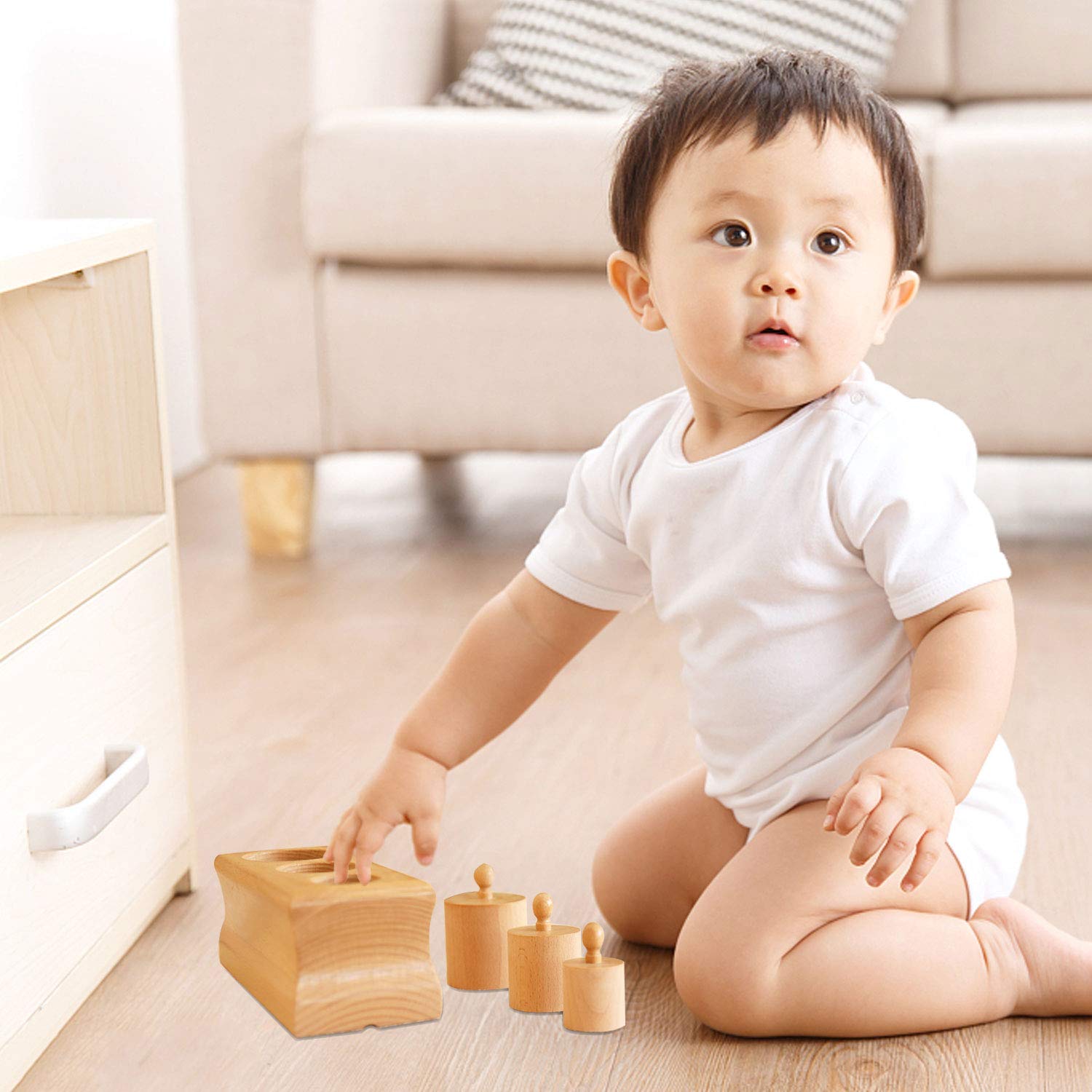 MONTESSORI OUTLET Infant & Toddler Cylinder Block Part 1