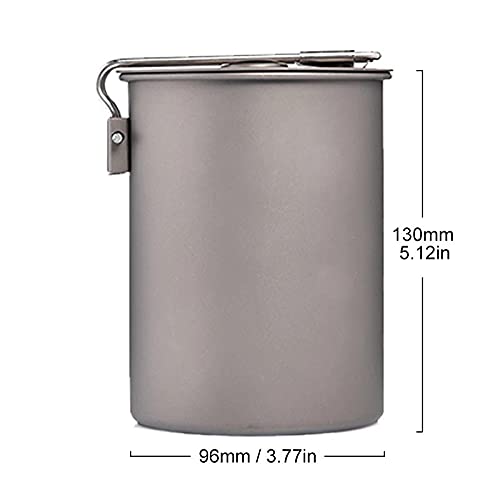 YFDM Camping Cookware Tableware Tourist Pot Outdoor Cooking Kitchen Picnic Utensils Backpack Hiking Trekking