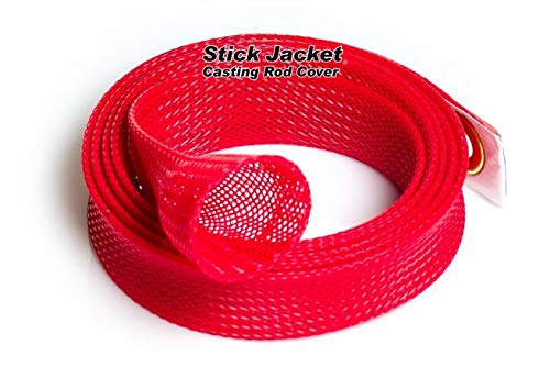 RITE-HITE Orin Briant Stick Jacket Fishing Rod Covers 3 Pack - Casting Red; Keep Your Rod Safe and from Getting Tangled……