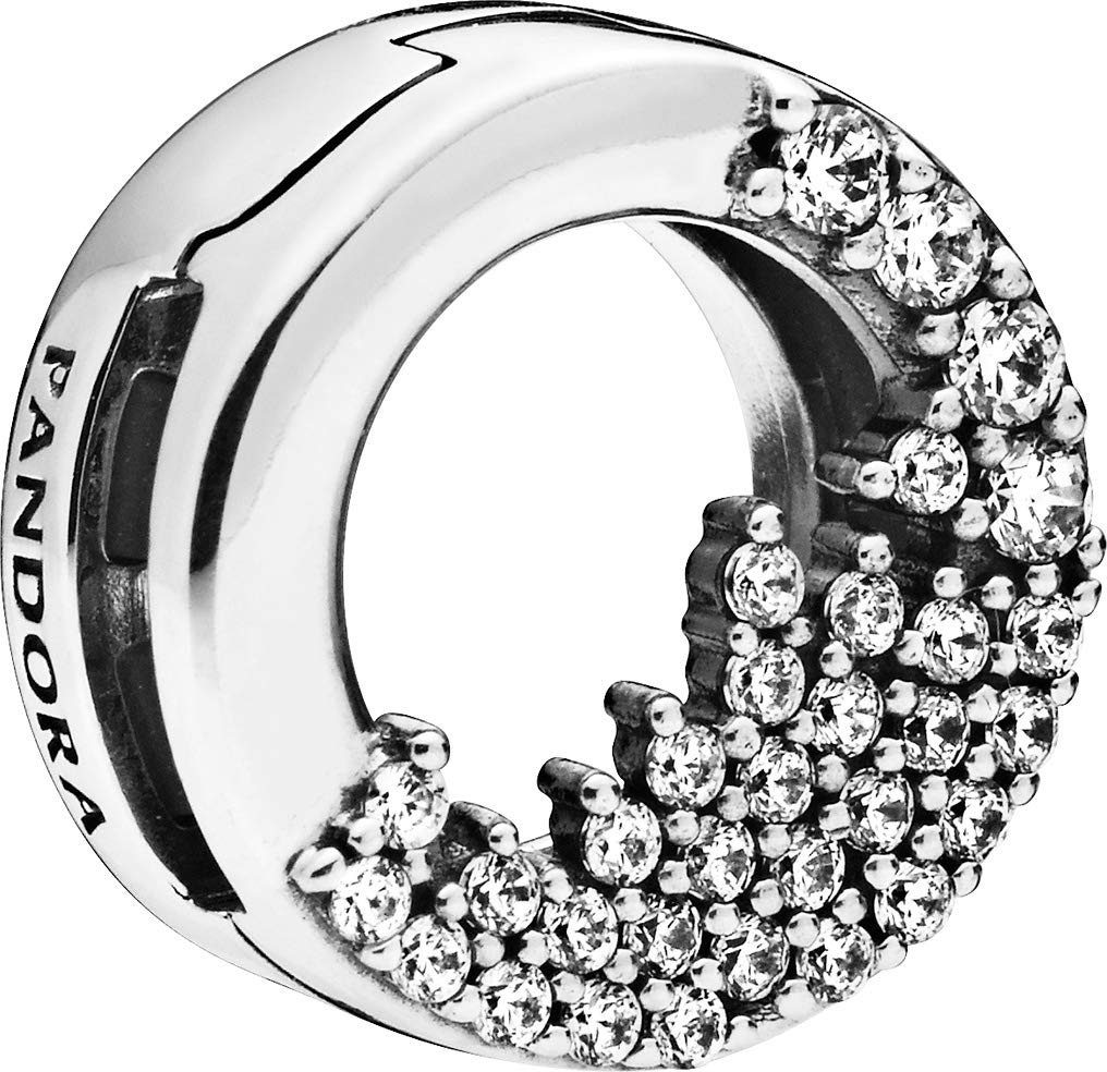 Pandora Jewelry Cubic Clip Zirconia Charm in Sterling Silver