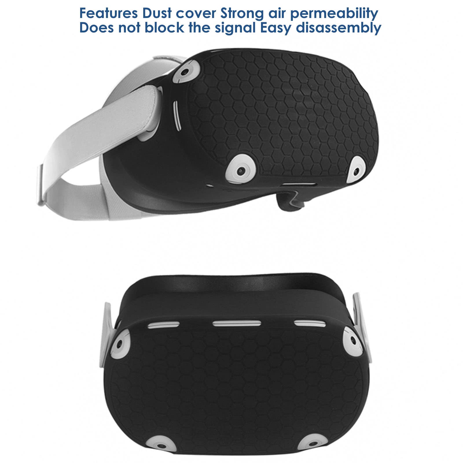 Silicone Cover for Oculus Quest 2, Protective Case Set Accessories for Meta VR, Multi Colors Soft Shell Skin